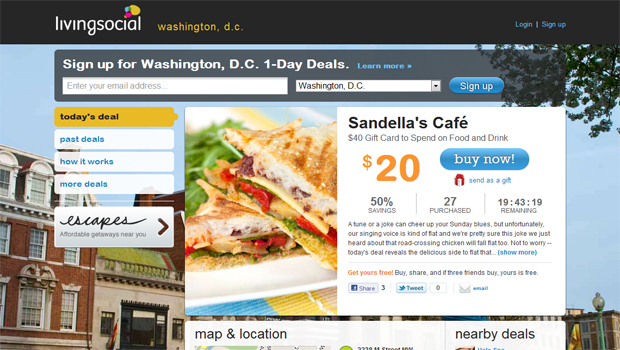 LivingSocial – New Site Gives Groupon a Run For Its Money