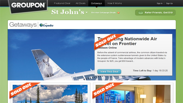 Groupon Getaways – Weekly Deals on Romantic Weekends Away from Home