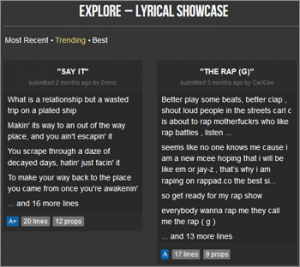 RapPad: The Best Place to Write and Share Lyrics Online. - The All My ...