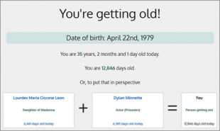 You’re Getting Old!: Discover How Old You Really Are - The All My Faves ...